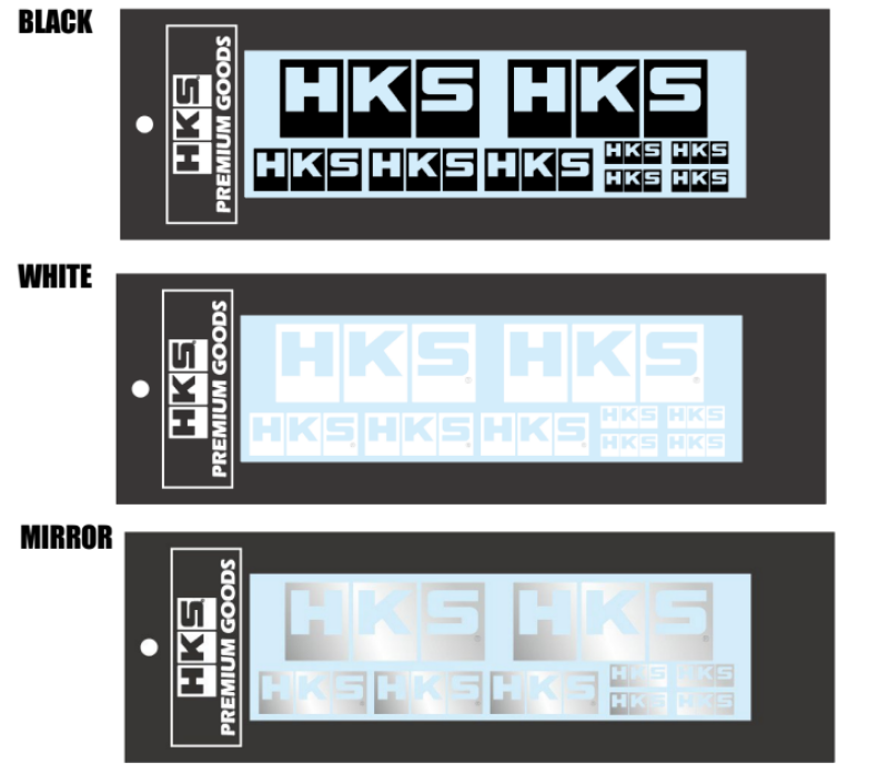 HKS LOGO Sticker a la carte MIRROR – Blow-By Racing