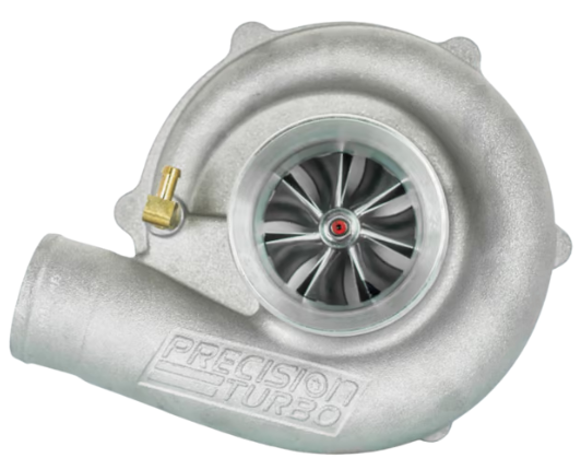 Precision Turbo - GEN1 PT5558 JB B CC W/ T3 STAINLESS V-BAND IN/OUT .6 ...