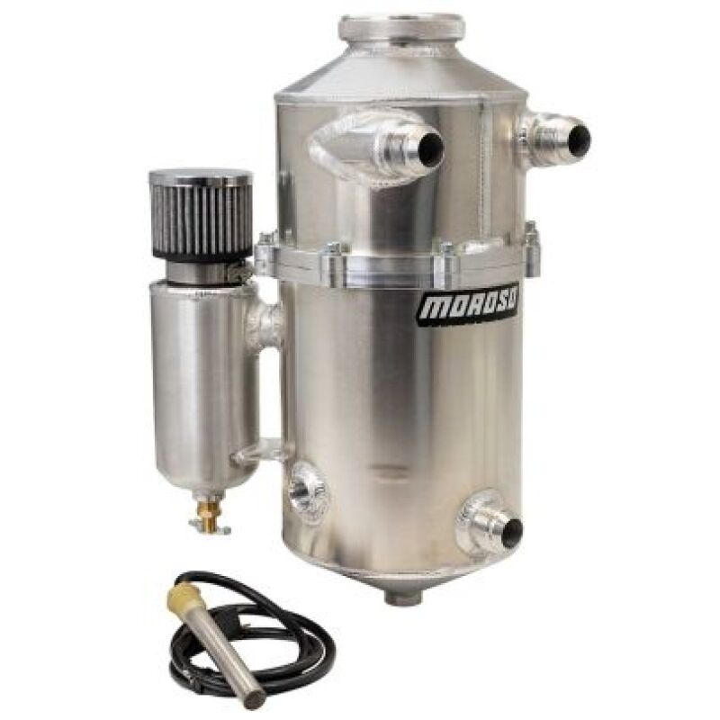 Moroso Universal 16.5in Tall 60/40 Split Dual Inlet 2 Piece Dry Sump T ...